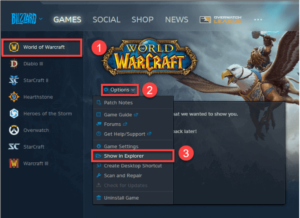 Corrigé: erreur Lua dans World of Warcraft sous Windows